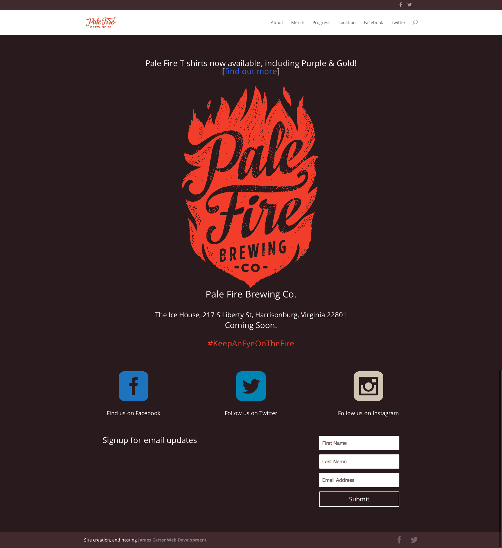Pale Fire Brewing Company - James Carter Web